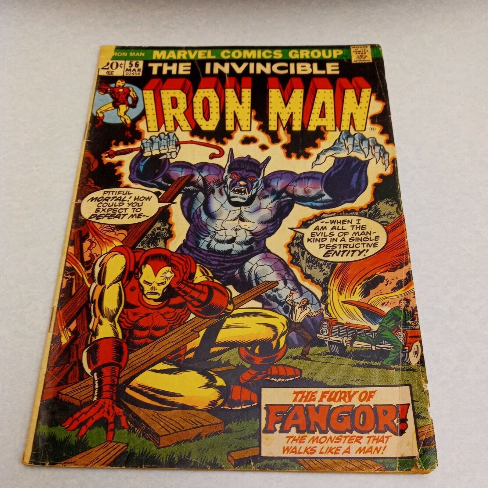 The Invincible Iron MAN #56 / 1st Fangor / Marvel Comics 1973 Bronze ...