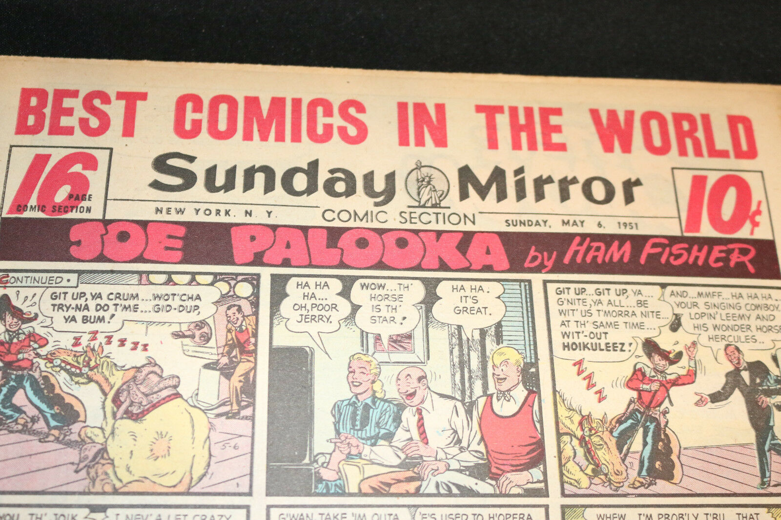 1951 Sunday Mirror Weekly Comic Section May 6th (VF) Superman Mickey ...