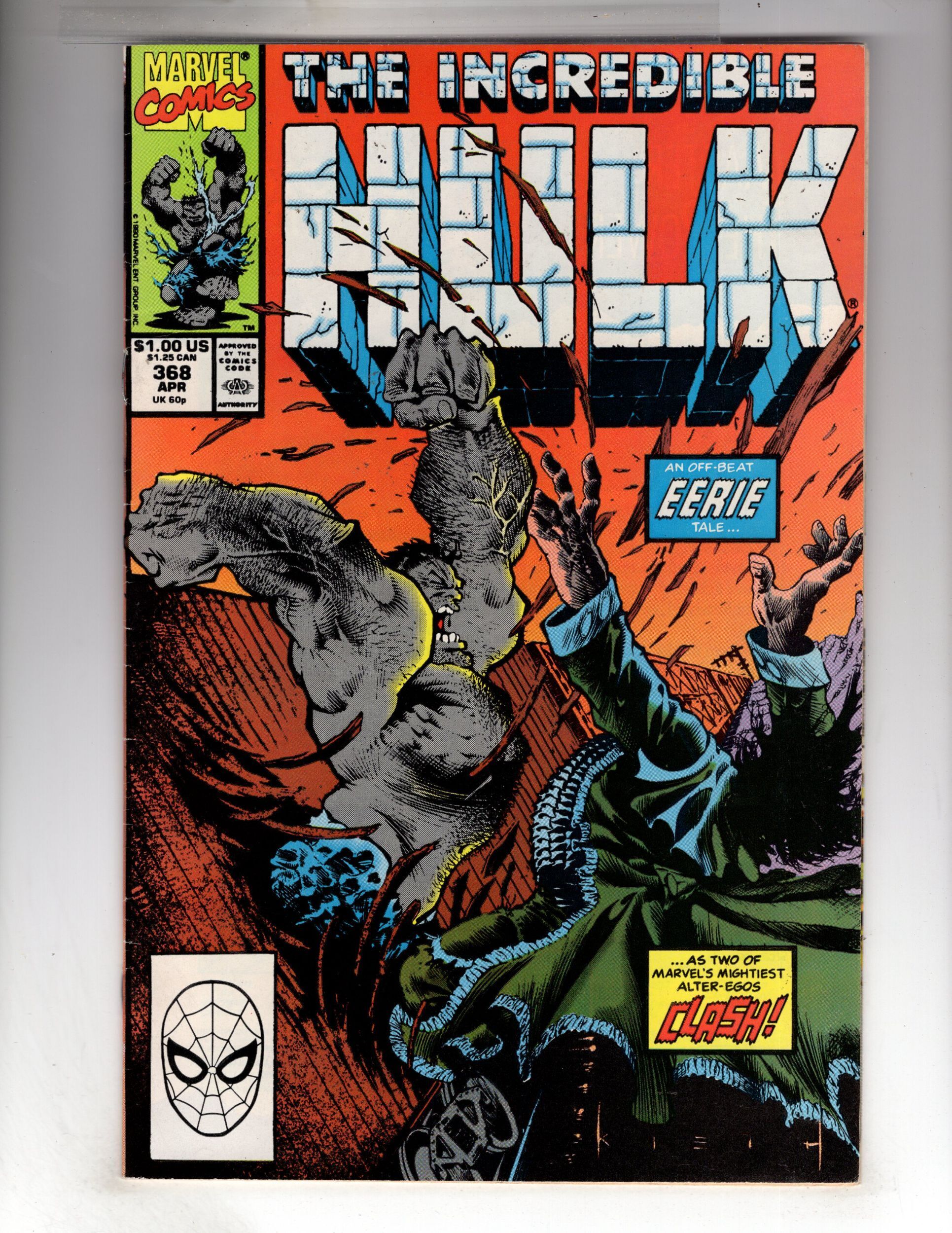 The Incredible Hulk #368 (1990) F/VF Sam Keith Cover & Art! / ECA7x ...