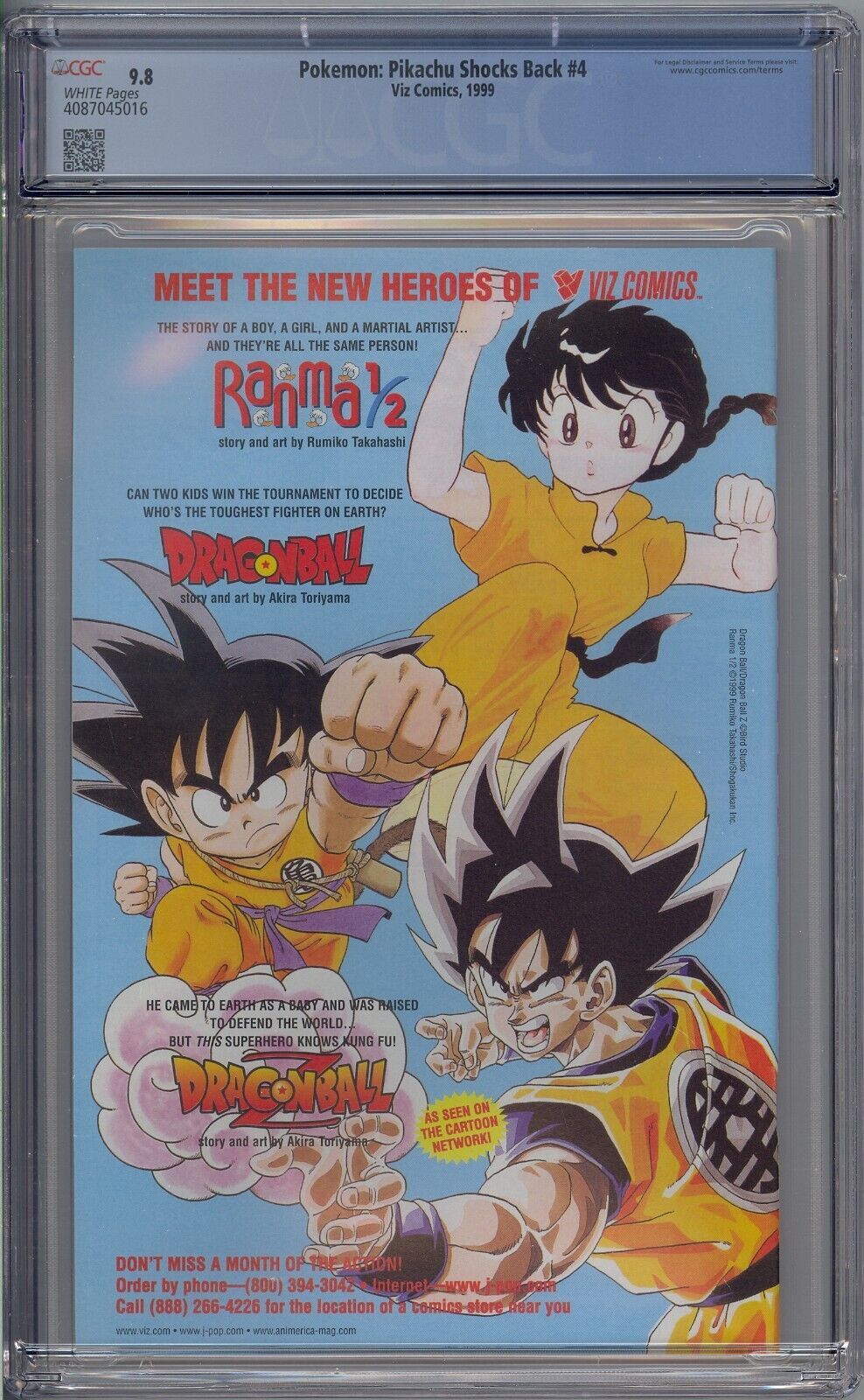 Pokemon Pikachu Shocks Back #4 CGC 9.8 1st First Printing Super HTF in ...