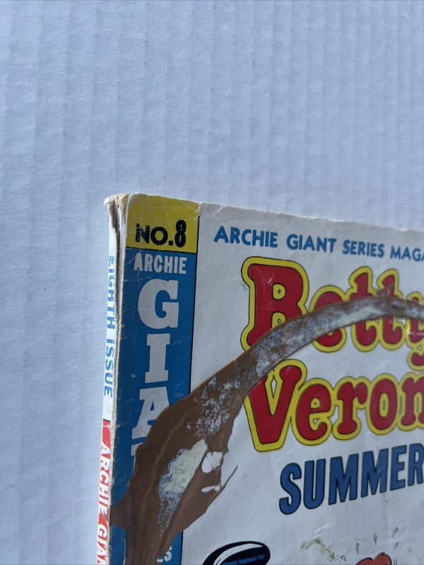Archie’s Giant Series #8 Betty And Veronica Summer Fun 1960 | Comic ...