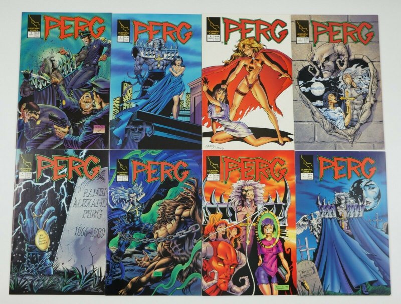Perg #1-8 VF/NM complete series 1ST HELLINA lightning comics set lot 2 ...