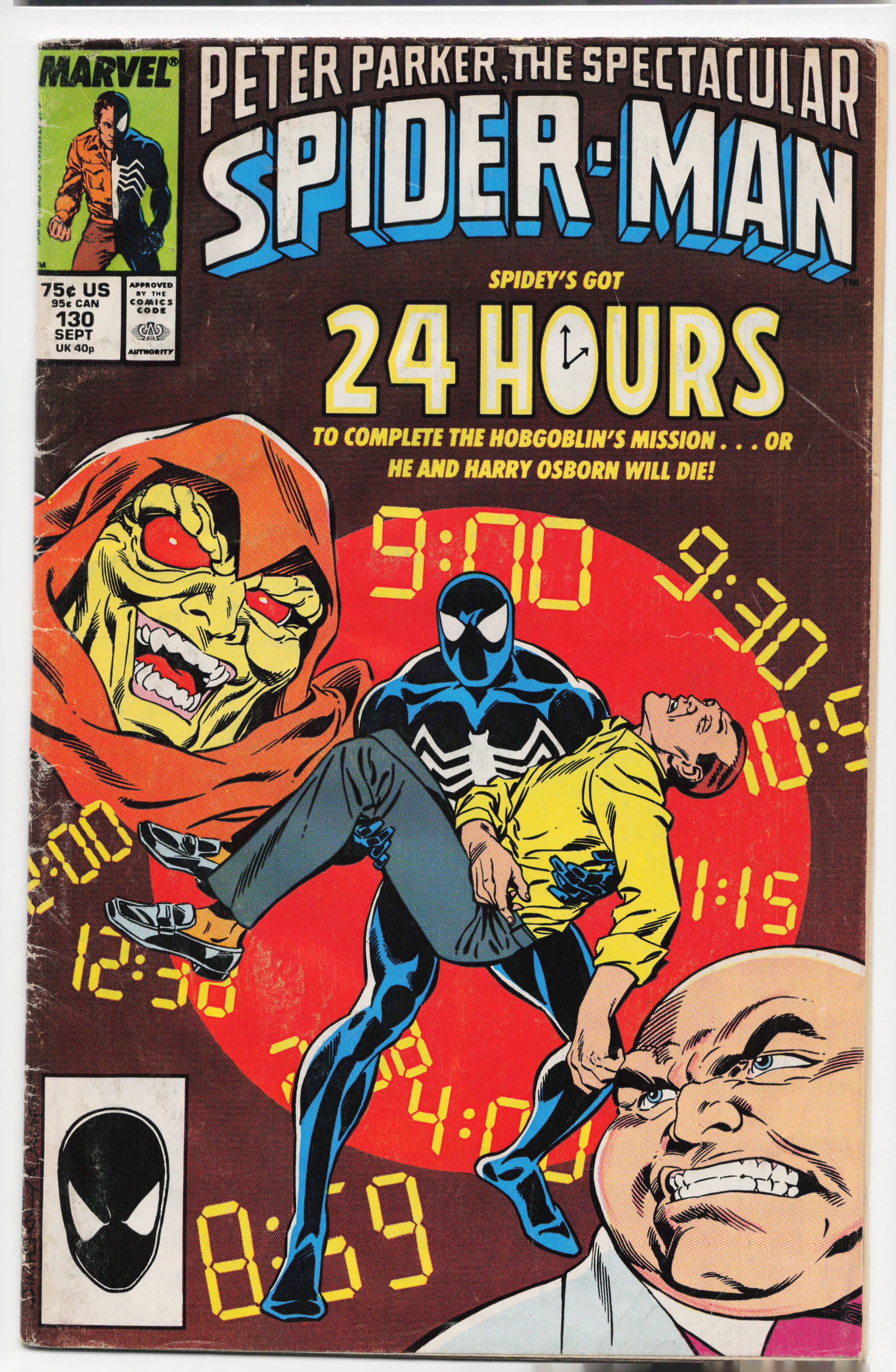 The Spectacular Spider-Man #130 Direct Edition (1987) Spider-Man ...