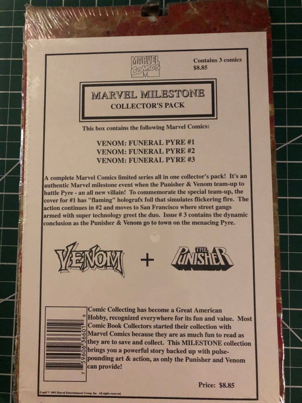 Sale! Venom: Funeral Pyre #1, 2, 3 (1993) Marvel Milestones Collector's ...