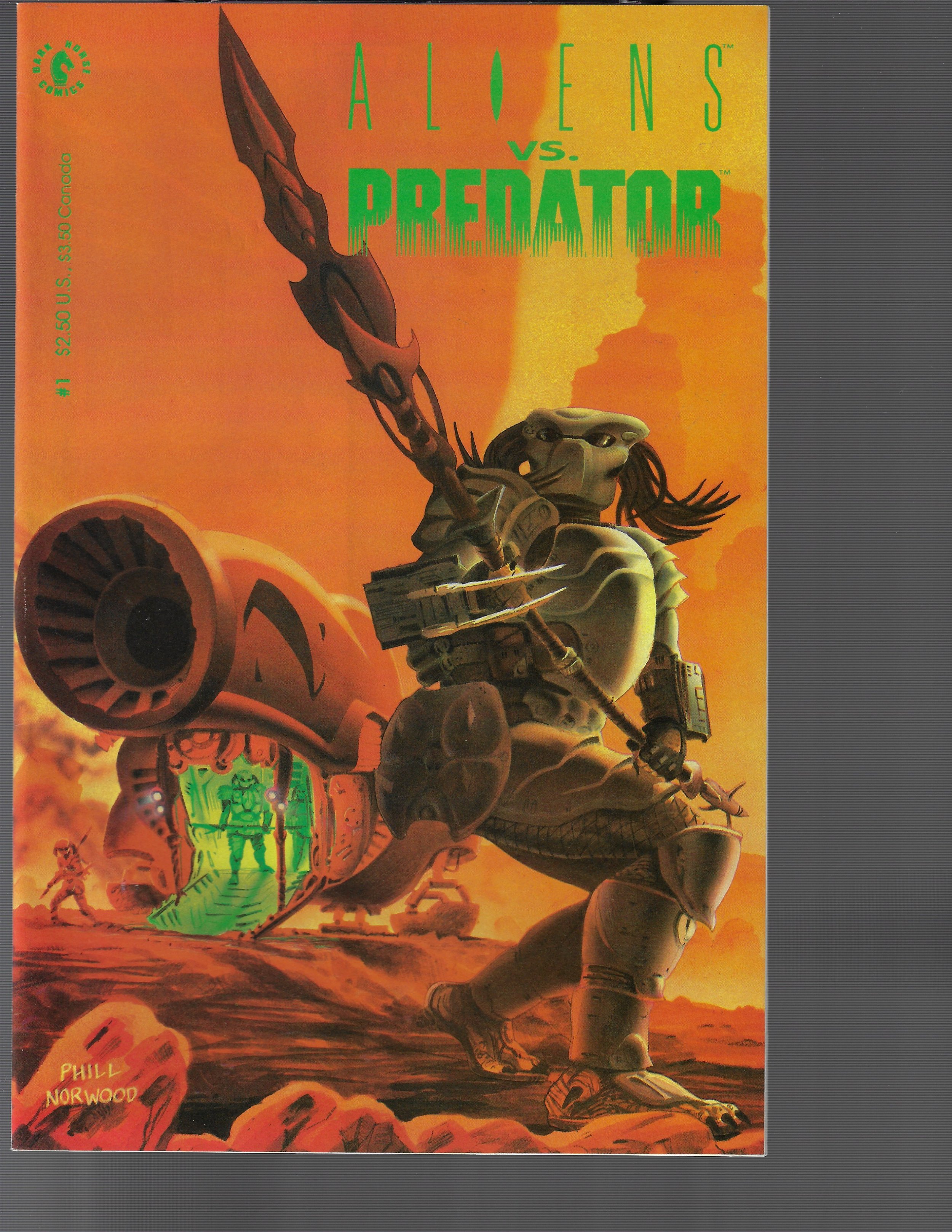 Aliens vs Predator #1 (Dark Horse, 1990) | Comic Books - Modern Age ...