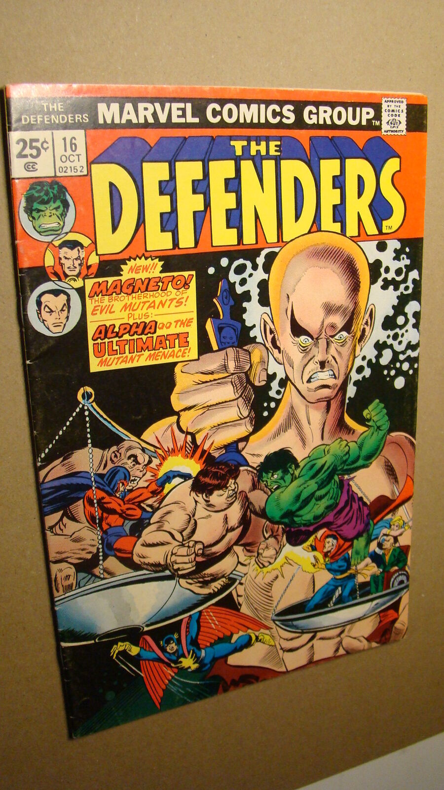 Defenders 16 VS Magneto 1st Alpha Brotherhood Evil Mutants MVS Intact ...