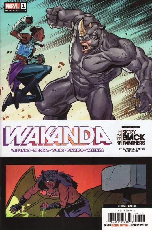 Wakanda #1 (2nd) VF/NM ; Marvel | Shuri Black Panther History | Comic ...