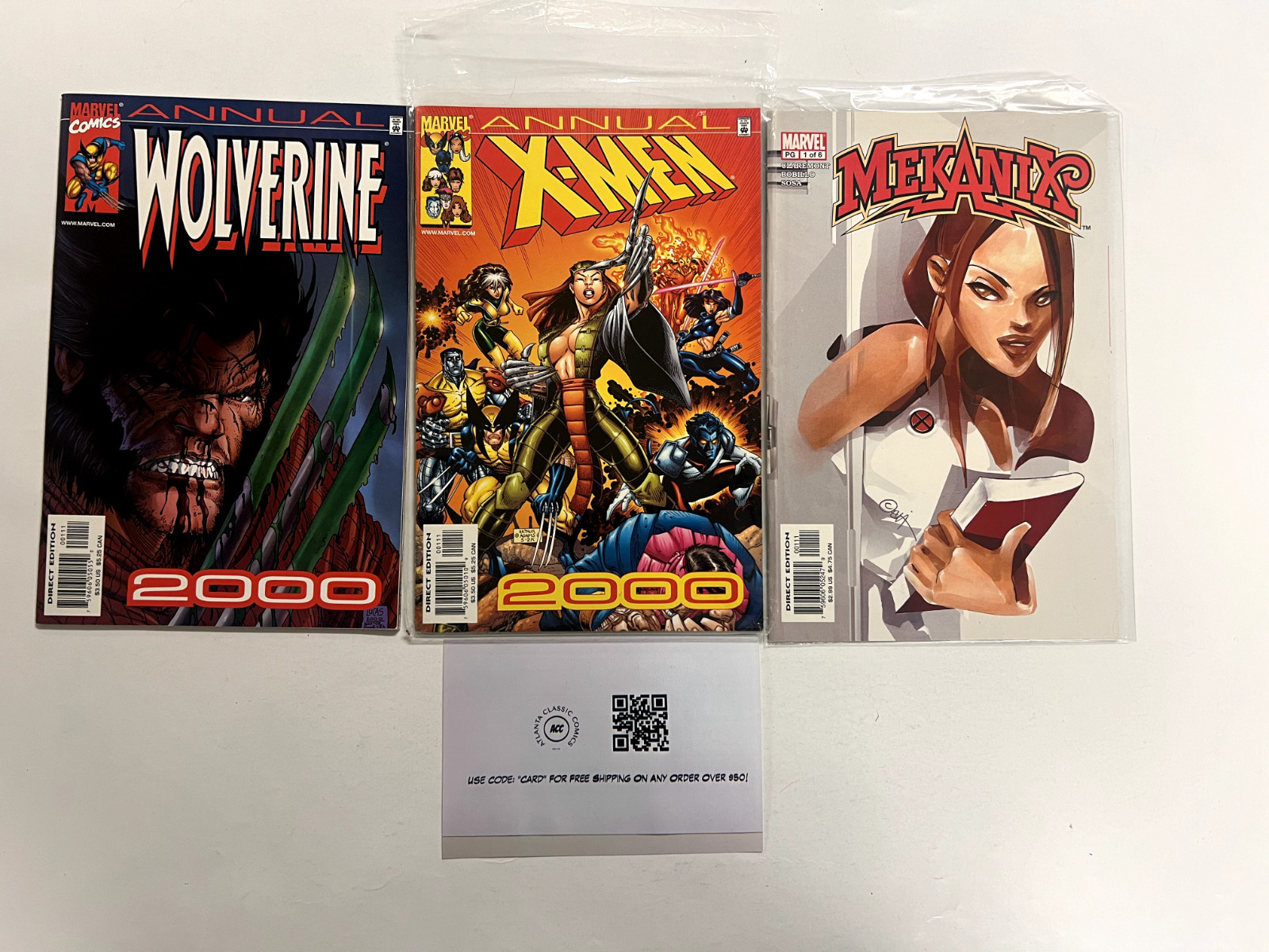 3 Marvel Comics Mekanix # 1 +X-Men # 1 + Wolverine # 1 Storm Defenders ...