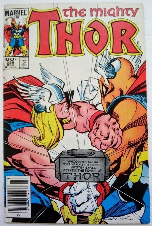 Thor #338 (1983) 2nd App BETA-RAY BILL Signed by Walt Simonson / ID#292 ...