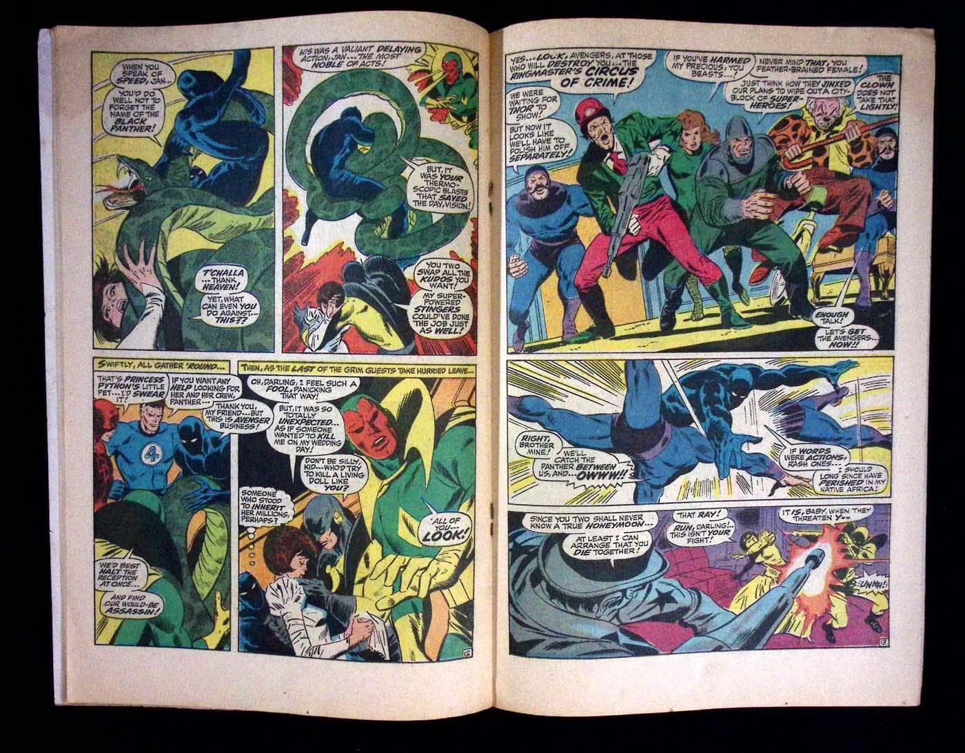 The Avengers # 60 Marvel Comics 1969 Wasp Marries Yellowjacket (Key ...