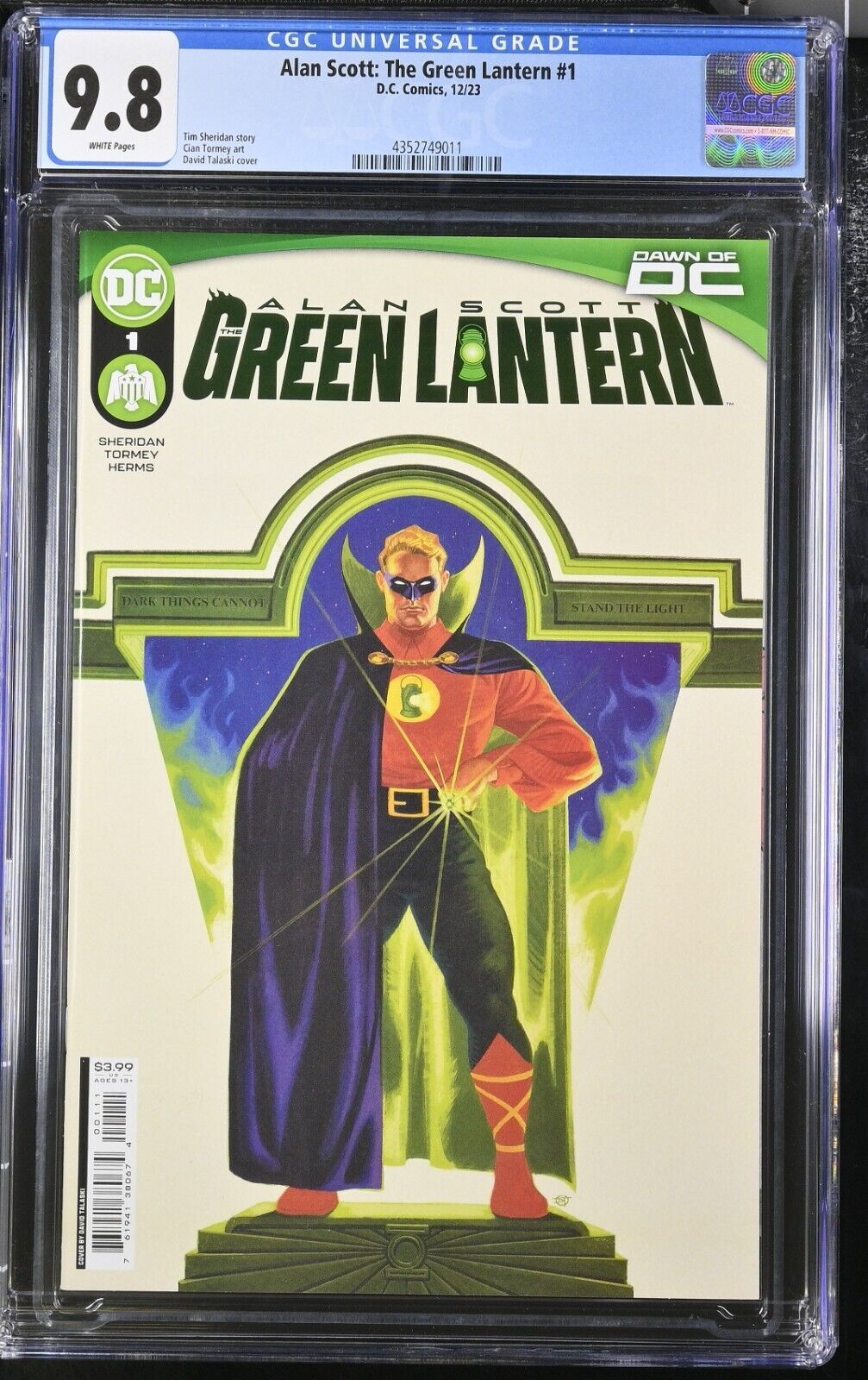 Alan Scott The Green Lantern #1 David Talaski Cover A CGC 9.8 DC 2023 ...