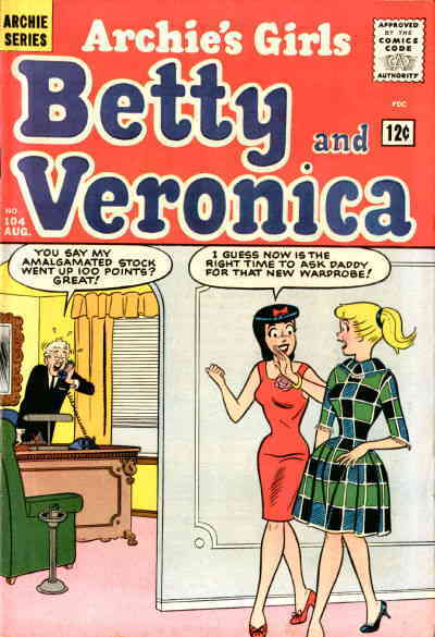 Archie's Girls Betty And Veronica #104 VG ; Archie | low grade comic ...
