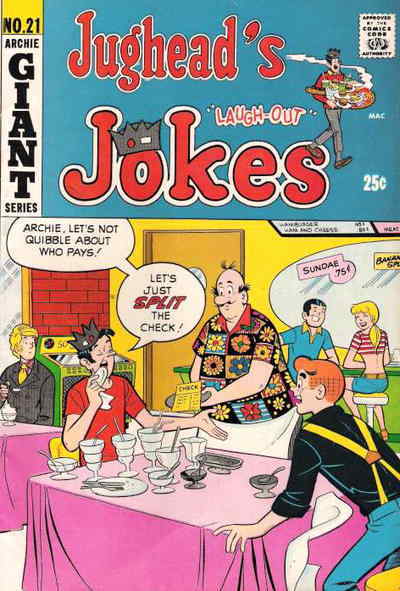 Jughead's Jokes #21 POOR ; Archie | low grade comic | Comic Books ...