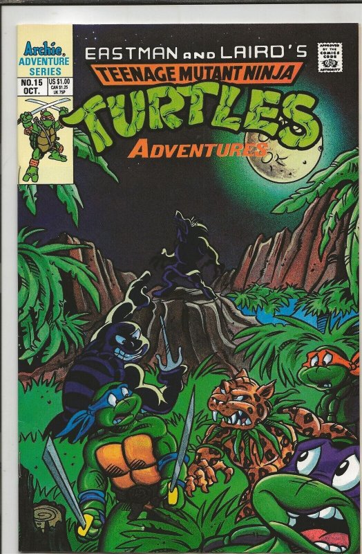 TMNT Adventures #15 ORIGINAL Vintage 1990 Archie Comics | Comic Books ...