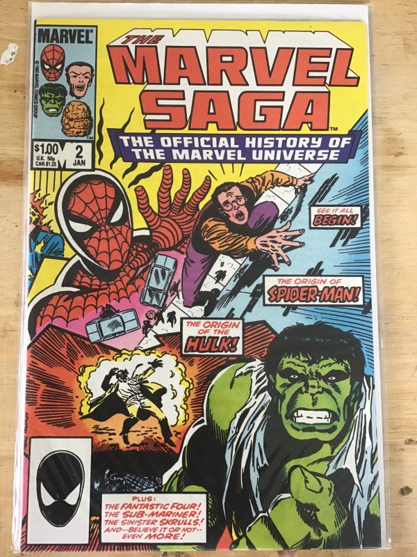 The Marvel Saga The Official History of the Marvel Universe #2 (1986 ...