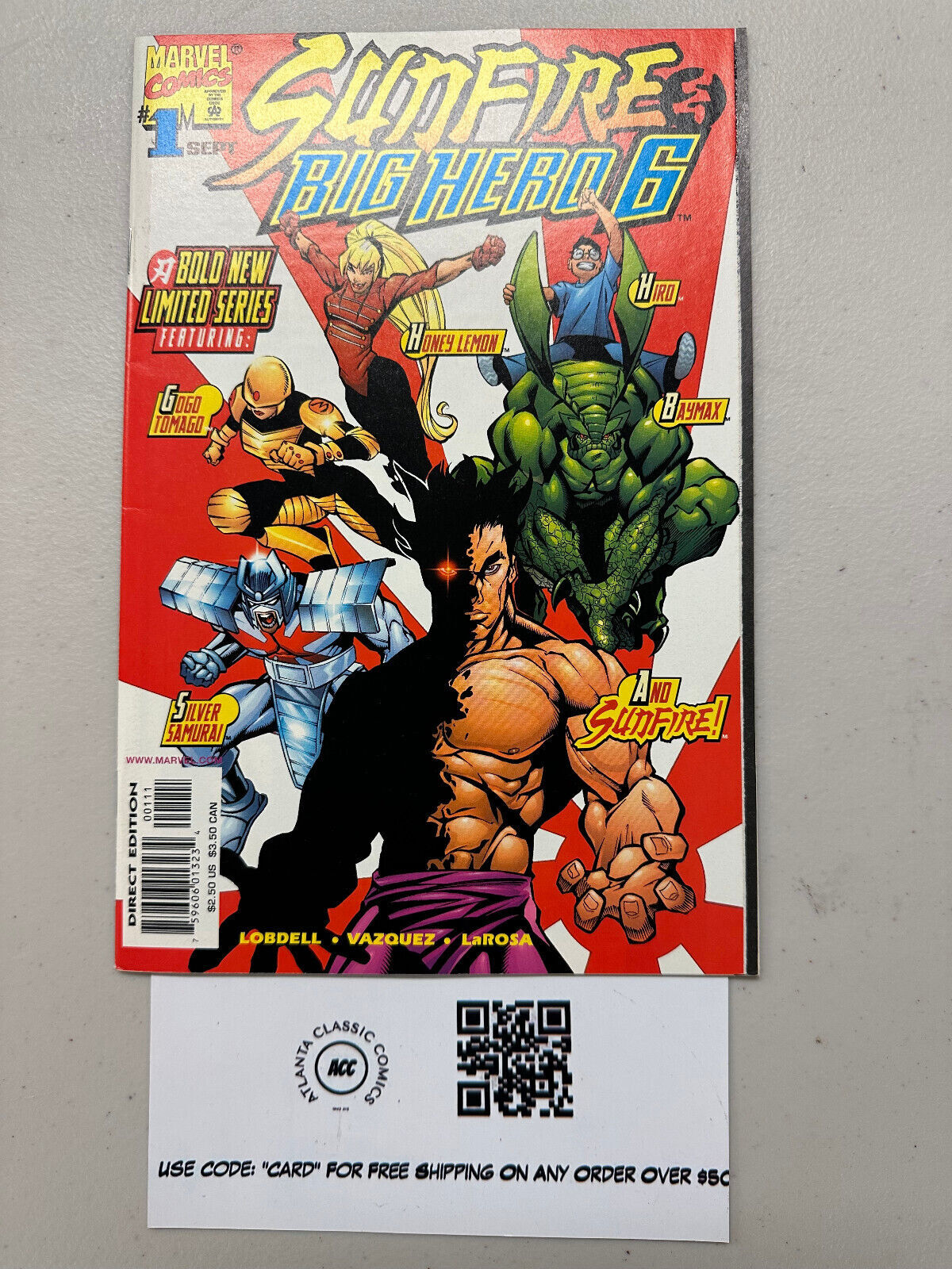 Sunfire & Big Hero 6 #1 NM Marvel Comic Book 1st Baymax, Hiro Pixar 3 ...