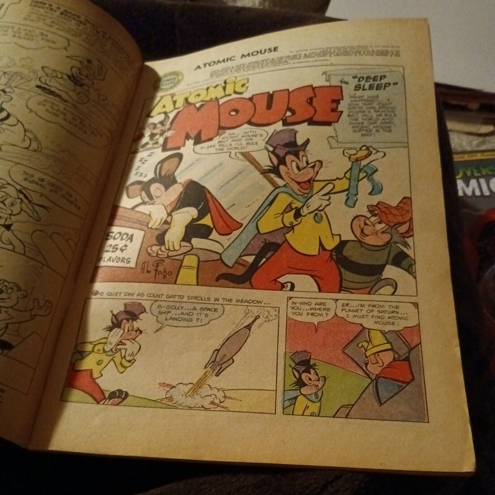 ATOMIC MOUSE #11 CDC 1955 Charlton Al Fago Marionette Cover golden age ...