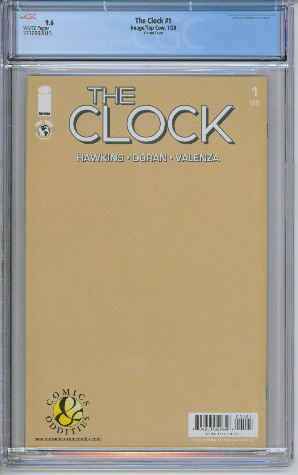 The Clock #1 CGC 9.6 2020 Image/Top Cow Peach Momoko Variant | Comic ...