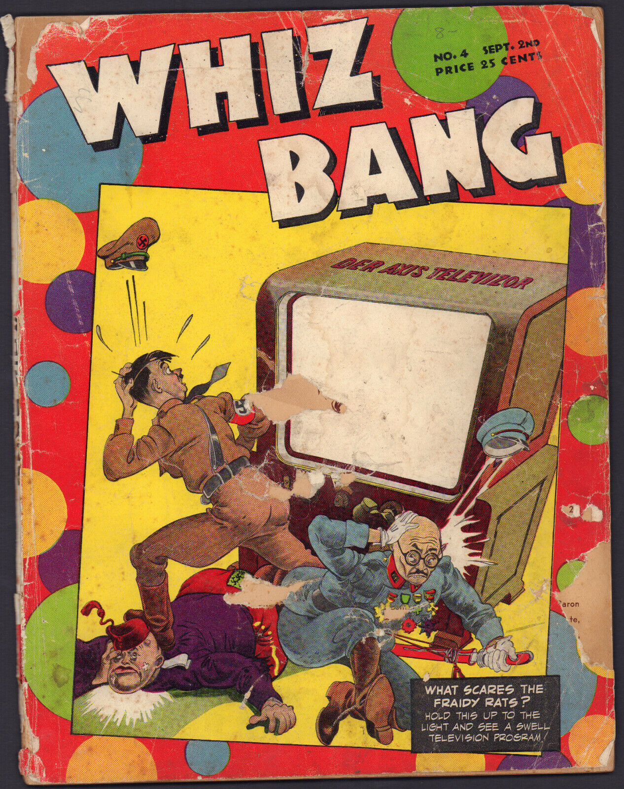 Whiz Bang #4 - Fawcett Hitler Axis Powers Cover (2.0 / 2.5) 1942 ...
