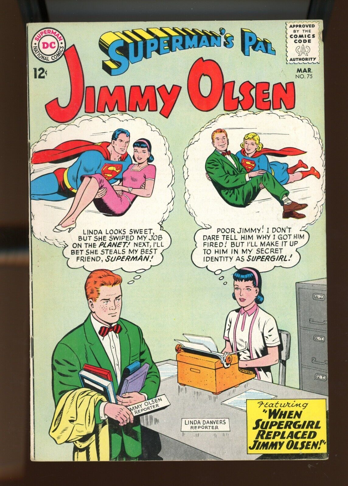 Superman's Pal Jimmy Olsen #75 - When Supergirl Replaced Jimmy Olsen ...