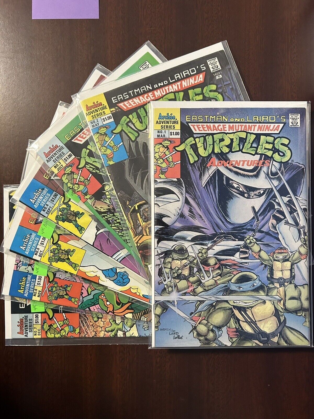 Teenage Mutant Ninja Turtles Adventures #1-7, #10-15 FN-VF/NM Archie ...
