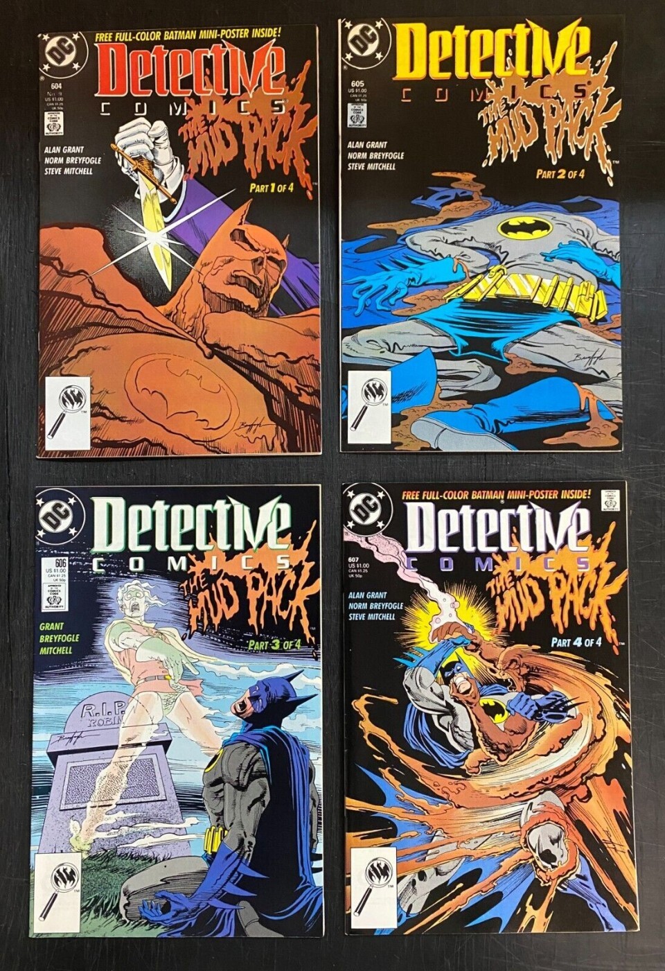 Detective Comics (1937) #'s 604 605 606 607 Complete NM- (9.2) "The Mud ...
