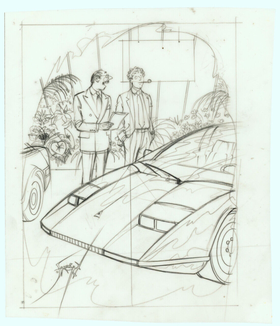 Doug Sneyd Signed Original Art Unpublished 1987 Playboy Cartoon Gag ...