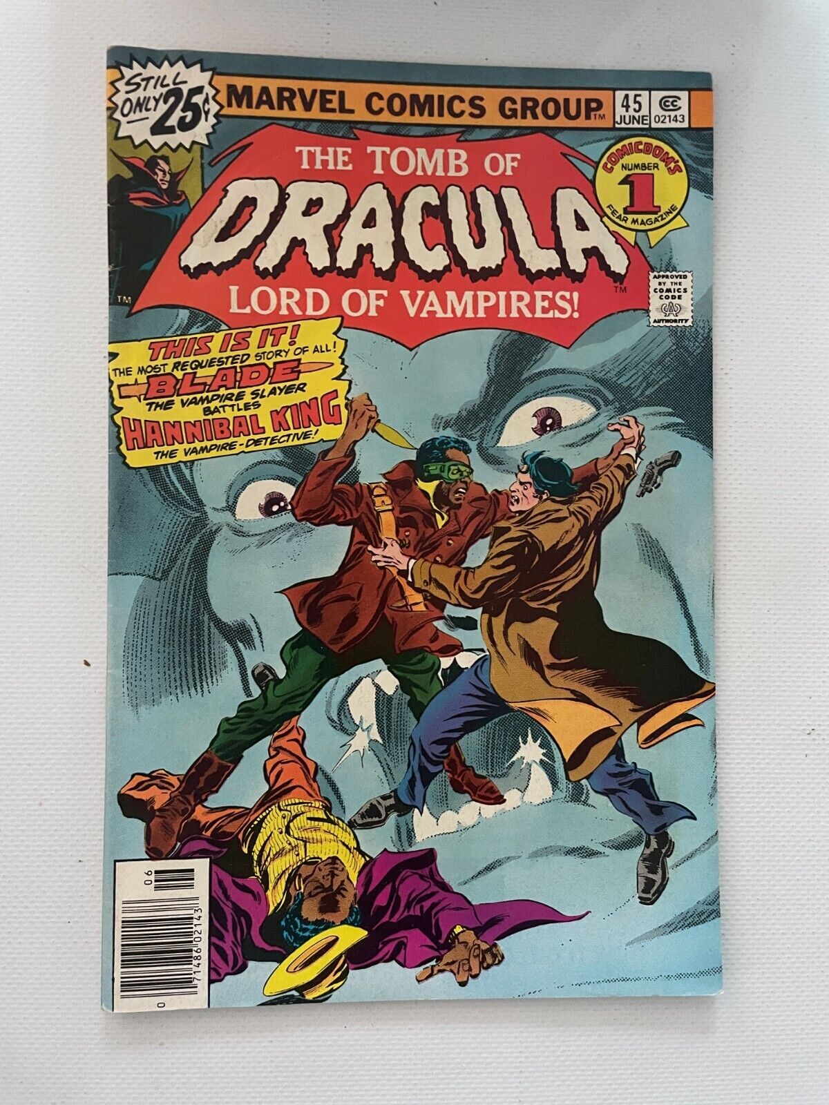 Tomb Of Dracula # 45 VF Marvel Comic Book Vampire Horror Monster Blade ...