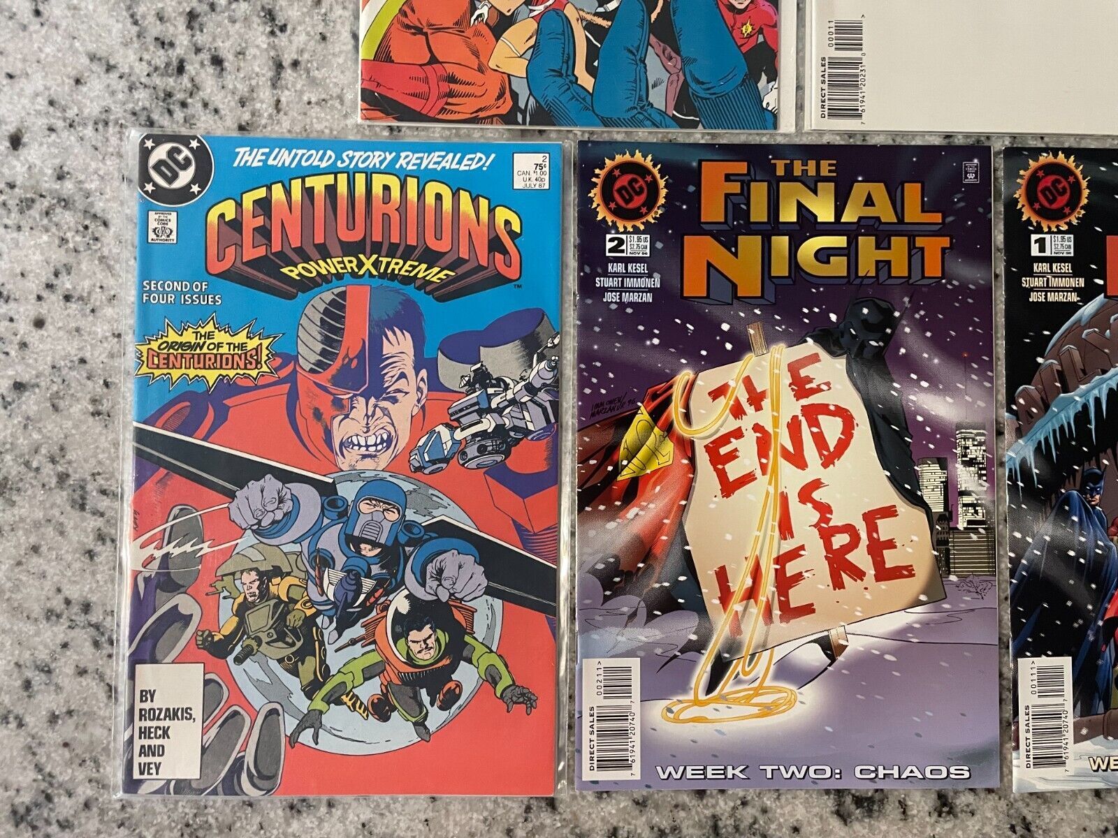 5 DC Comics Final Night # 1 2 + Centurions #2 + Zero Hour #0 + Sun ...