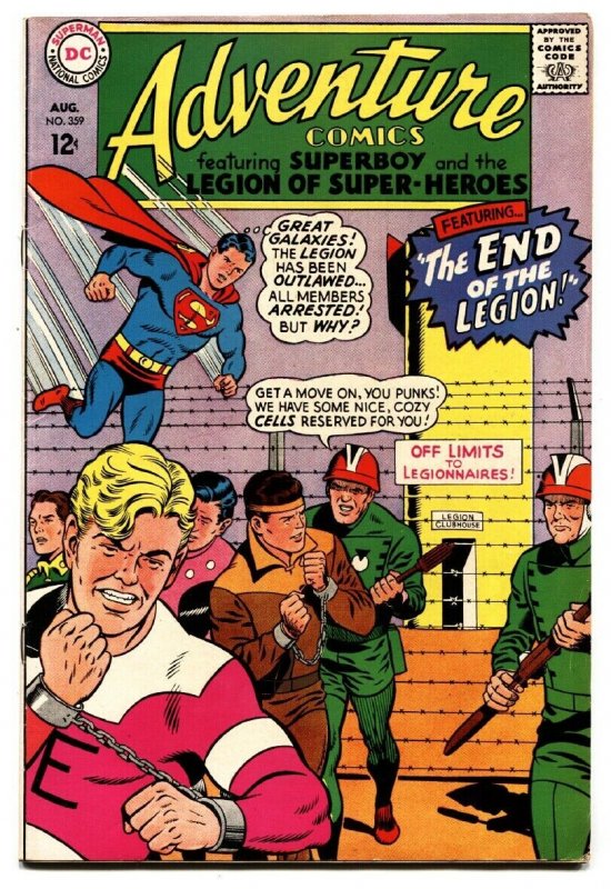 Adventure Comics #359 Comic Book 1967-Prison Cover-Superboy-Legion ...