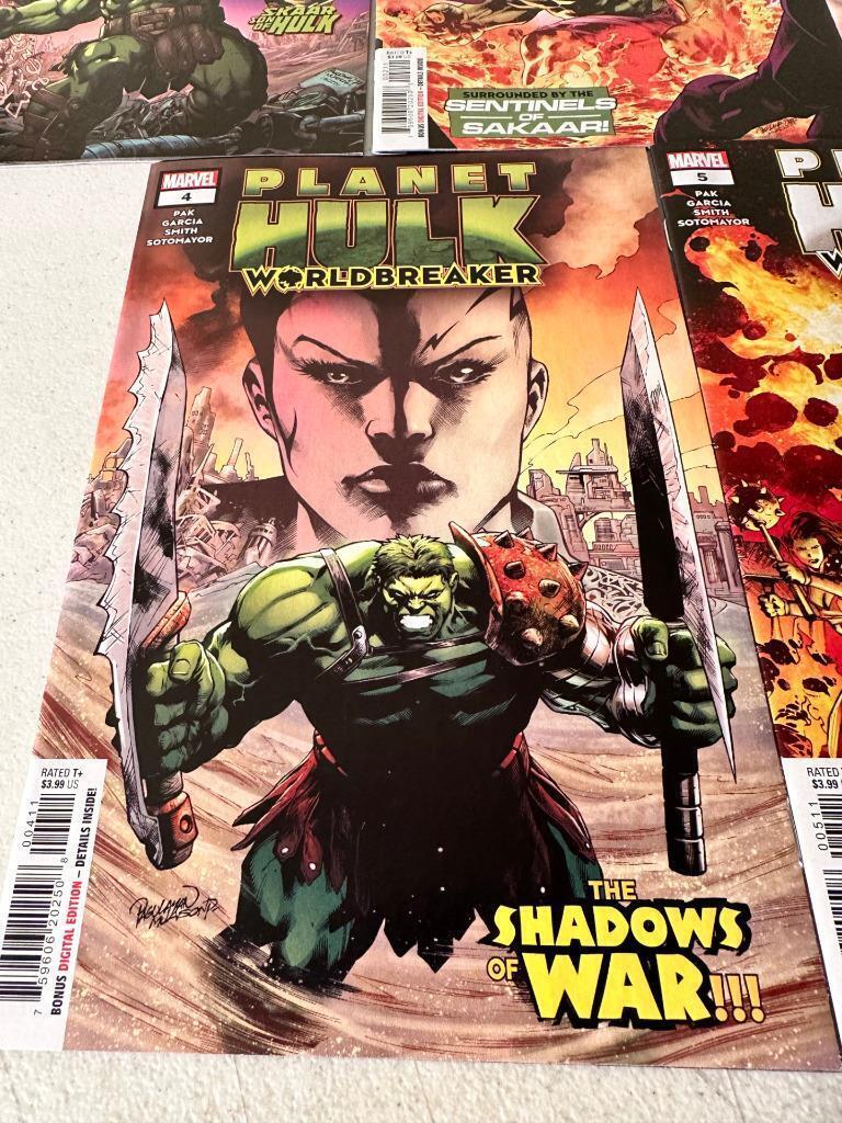 PLANET HULK WORLDBREAKER 1 2 3 4 5 Complete set She Hulk Cho Korg ...