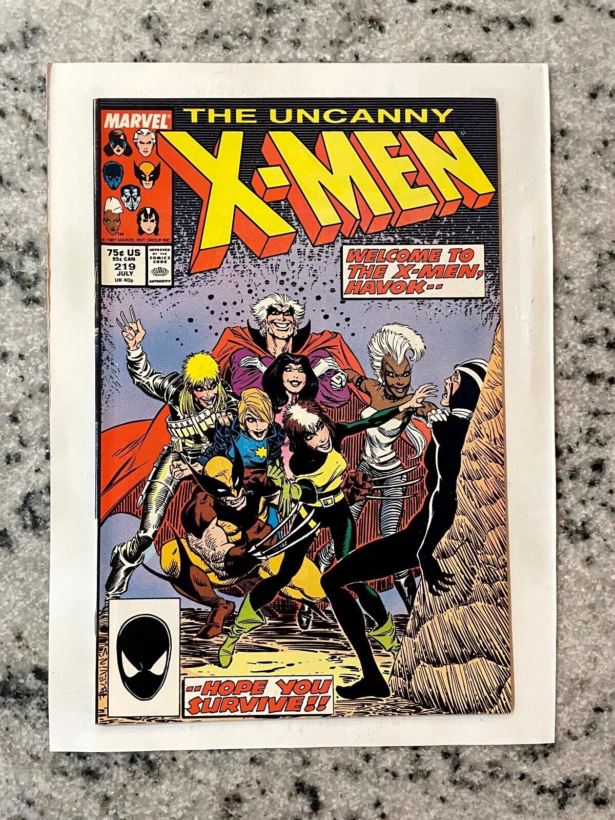 Uncanny X-Men # 219 NM Marvel Comic Book Wolverine Storm Cyclops Beast ...