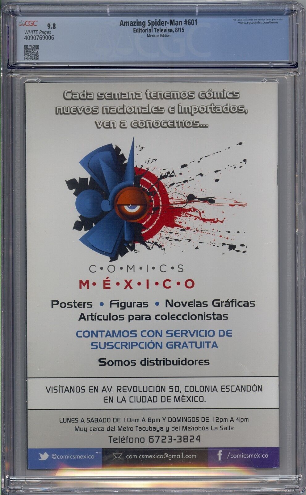 Amazing Spider-Man #601 CGC 9.8 Very HTF Mexican Edition J Scott ...