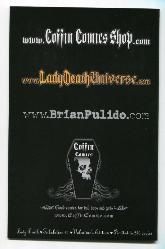 Lady Death Tribulation #1 Valentines Variant Cover by Mike Debalfo ...