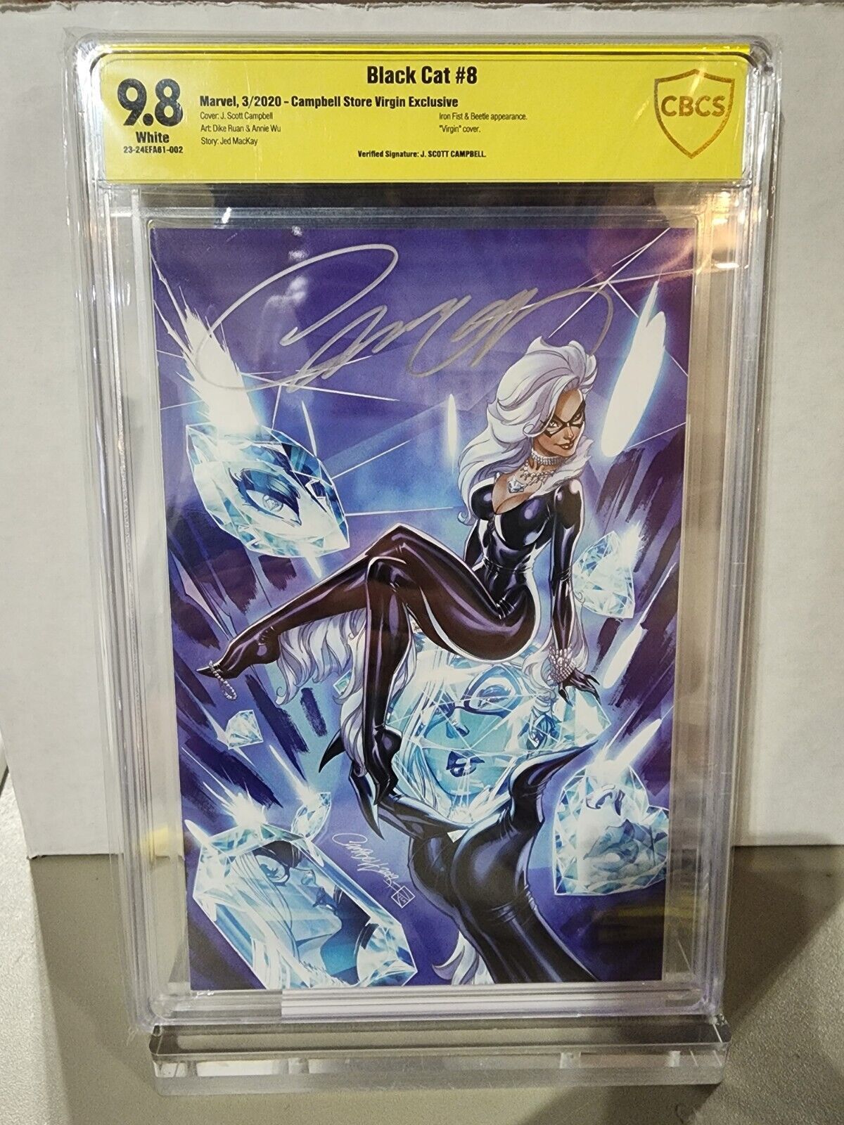 Black Cat #8 CBCS 9.8 - Campbell Store Virgin Exclusive - 23-24EFA61-002 SIGNED | Comic Books ...