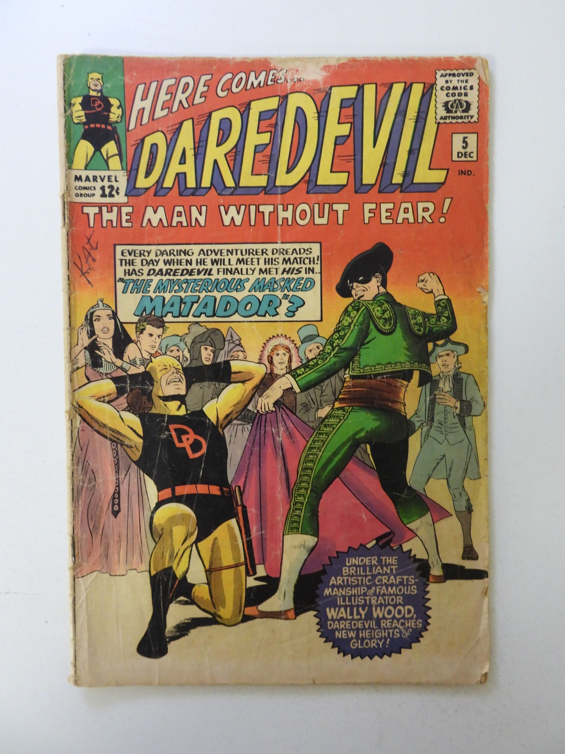 Daredevil #5 (1964) 1st appearance of The Matador GD- condition ink ...