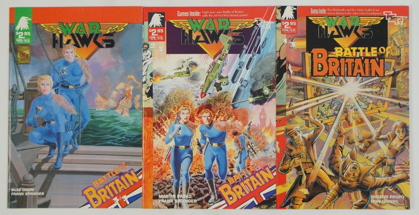 Warhawks Comics Module #1-9 VF/NM complete series ROY THOMAS 2 3 4 5 6 ...