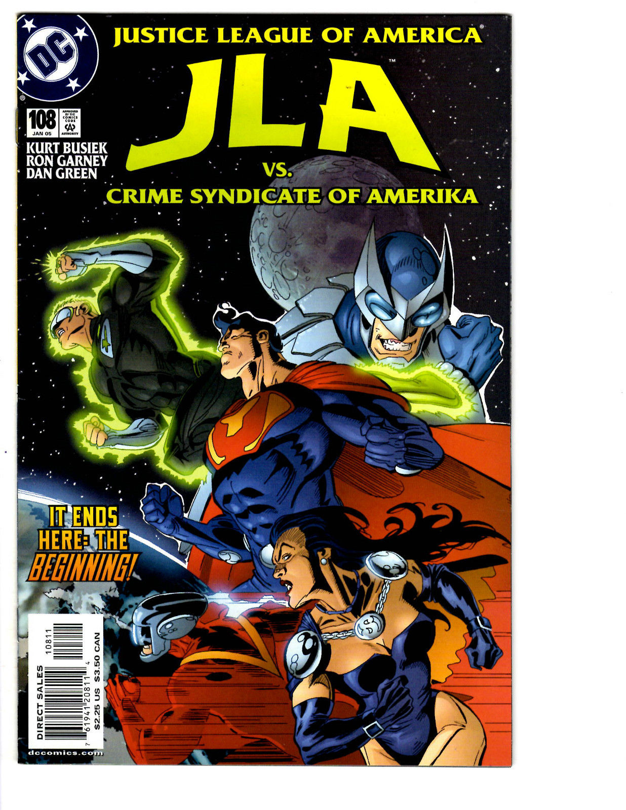 5 JLA DC Comic Books # 106 107 108 109 110 Batman Superman Flash ...