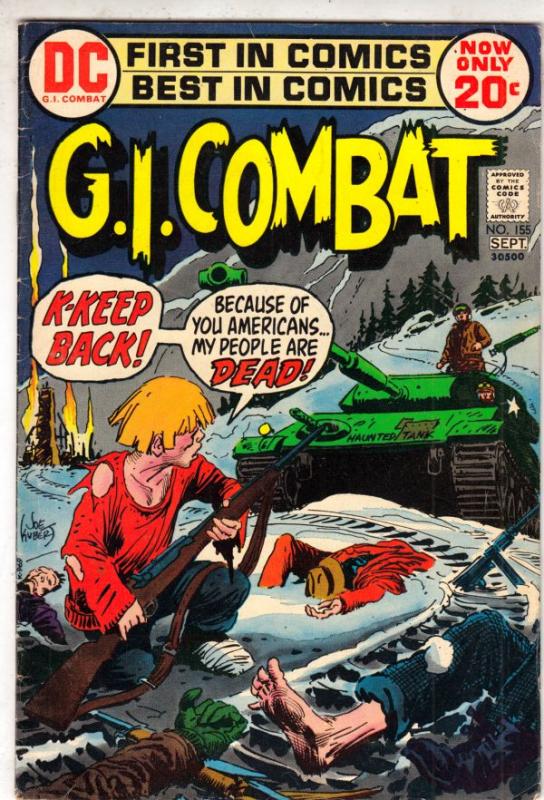 G.I. Combat #155 (Sep-72) VF+ High-Grade The Haunted Tank | Comic Books ...
