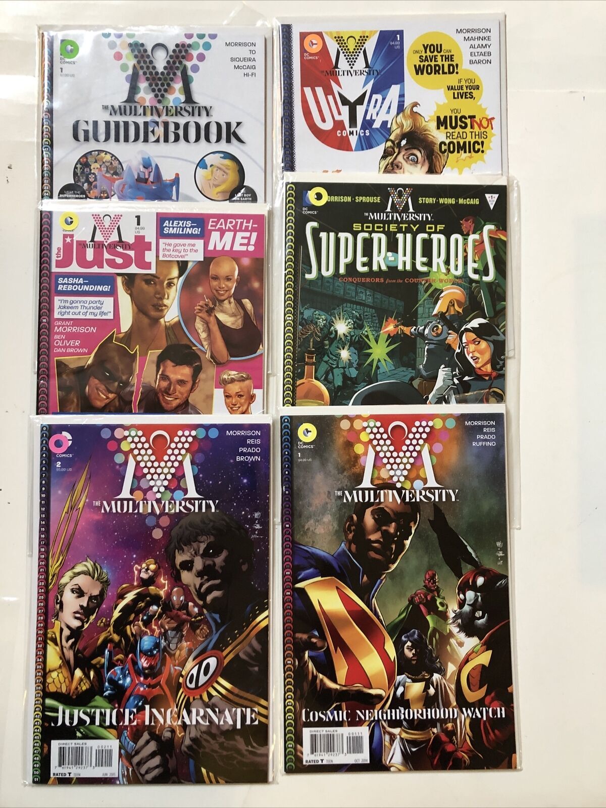 Lot Of 6 Dc Comics Multiversity # 1 2 Guidebook, Ultra, Just, Super ...