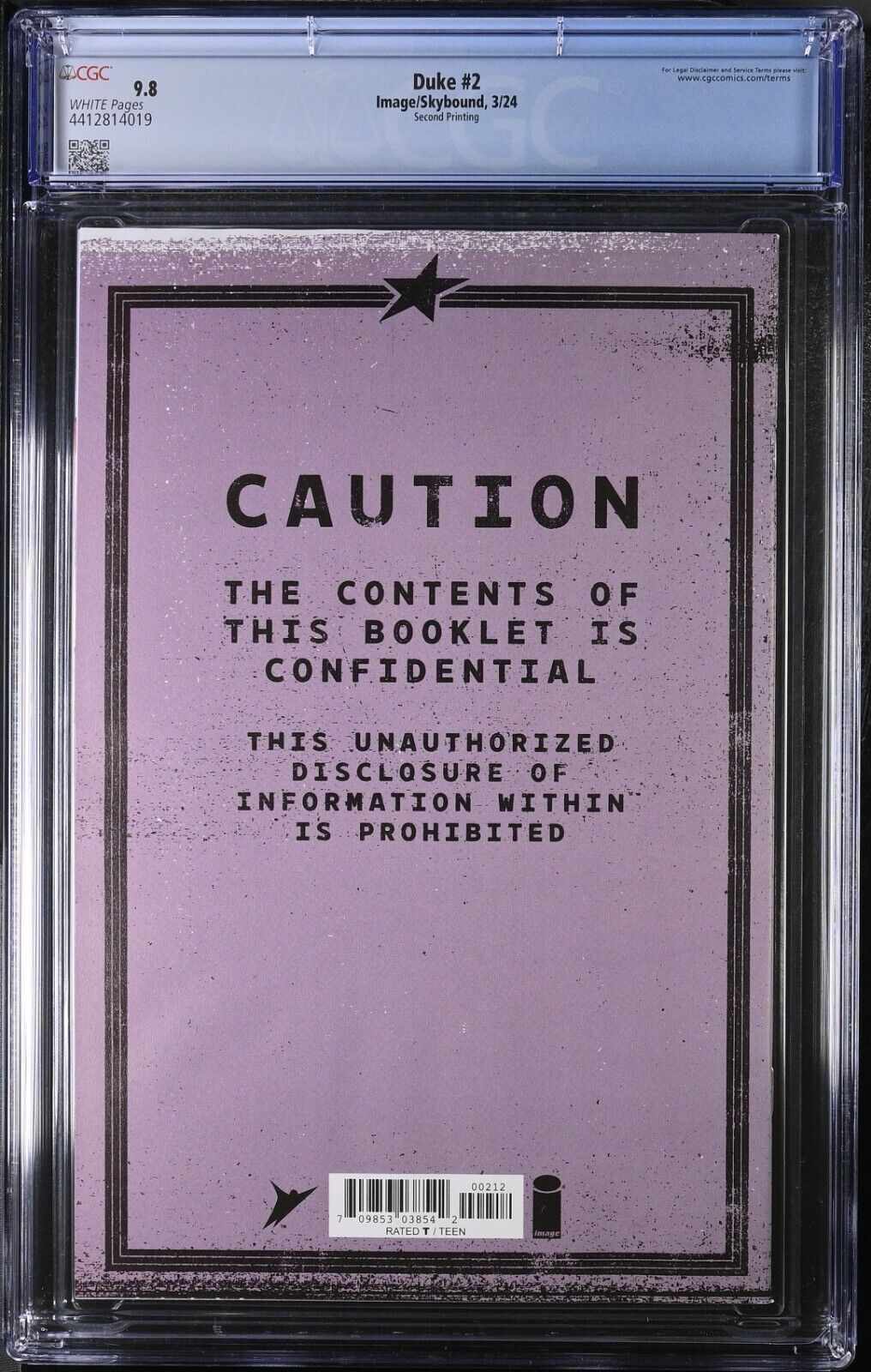 Duke #2 CGC 9.8 2nd Print Howard Baroness Cover Image 2024 GI Joe ...