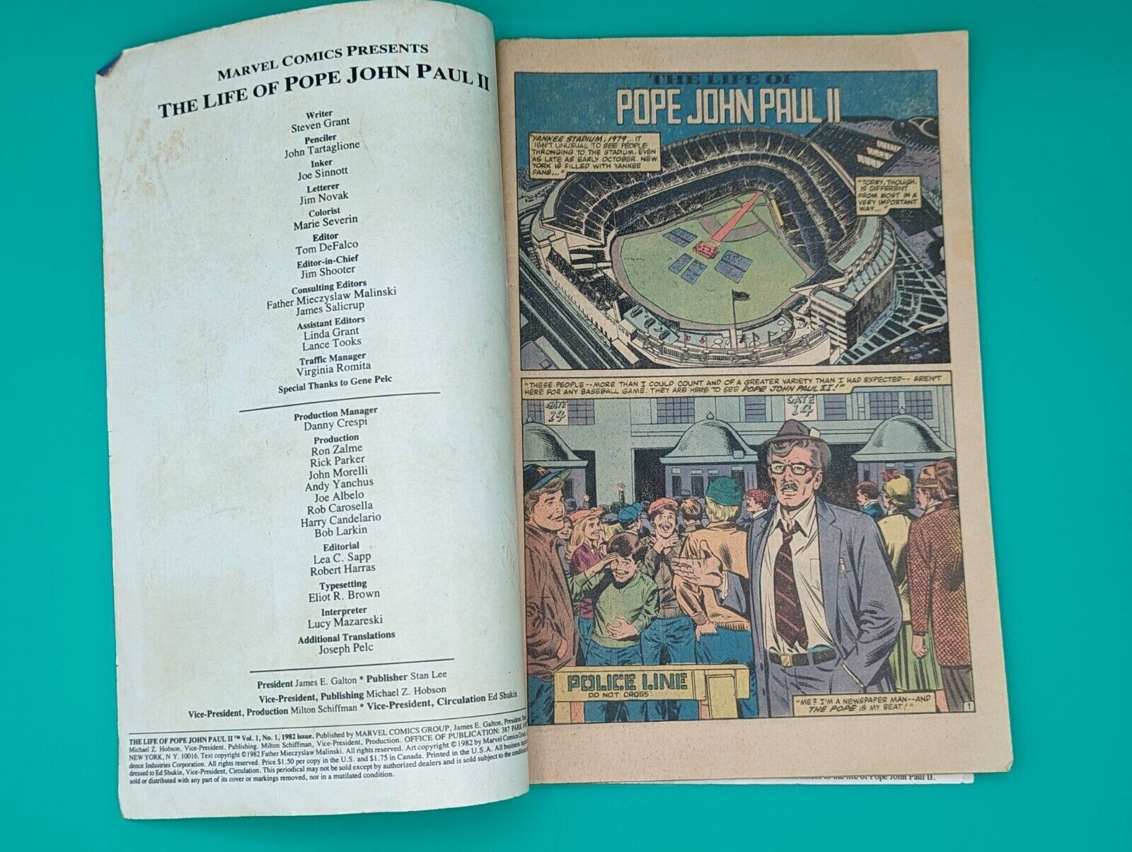 The LIFE of POPE JOHN PAUL II #1, VG Catholic, Church, 1982, Marvel ...