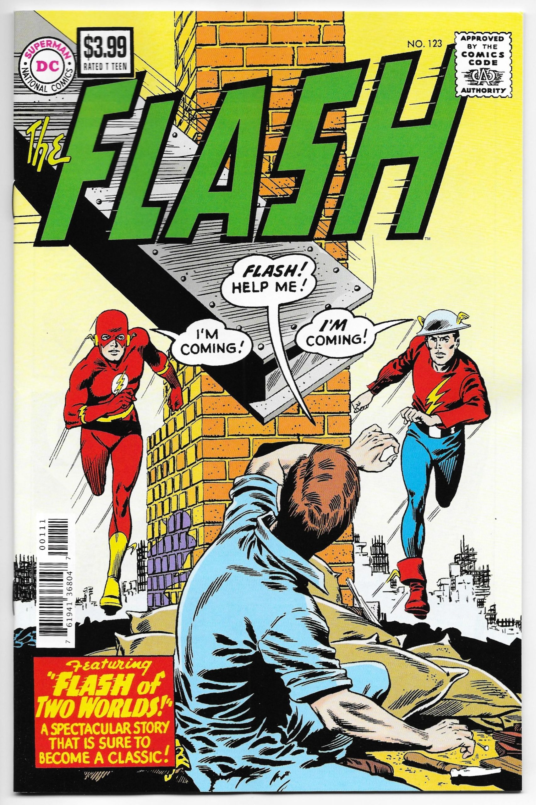 Flash #123 Facsimile Edition | Rep 1st Silver Age App Of Golden Age ...