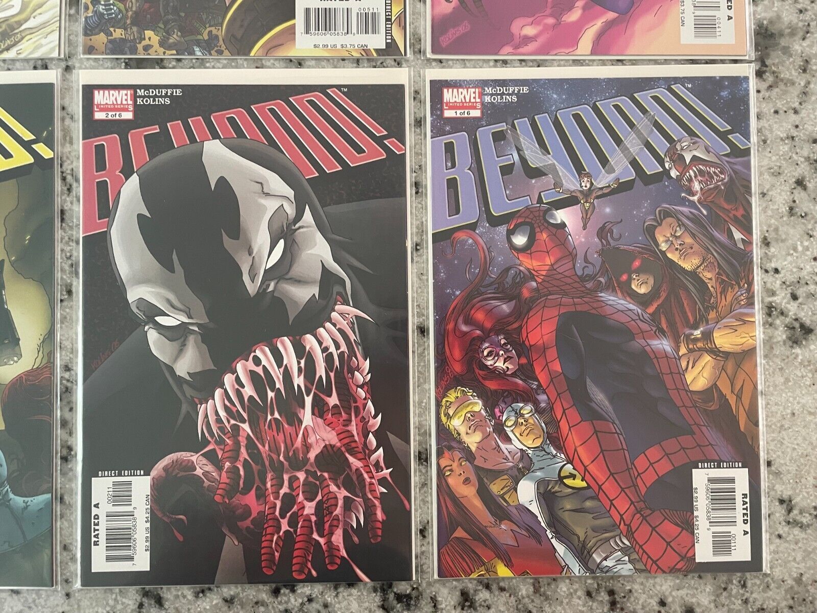 Beyond COMPLETE Marvel Comics LTD Series # 1 2 3 4 5 6 NM Venom Spider ...