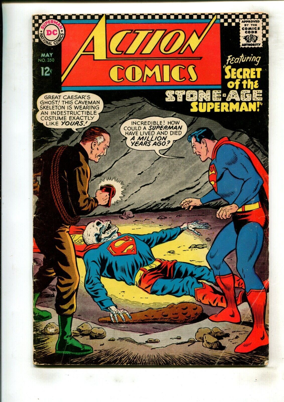 Action Comics #350 (4.0) Secret of the Stone AGE Superman!! 1967 ...