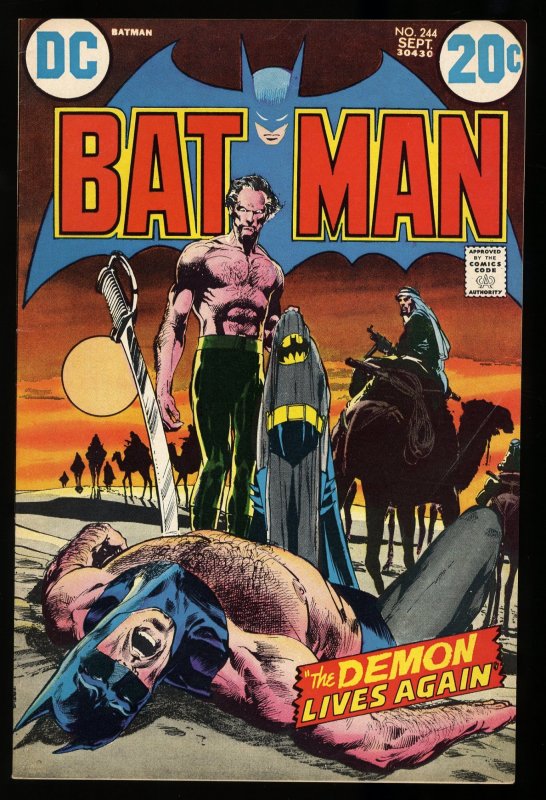 Batman #244 FN+ 6.5 Classic Neal Adams Rha's Al Ghul Cover! | Comic ...