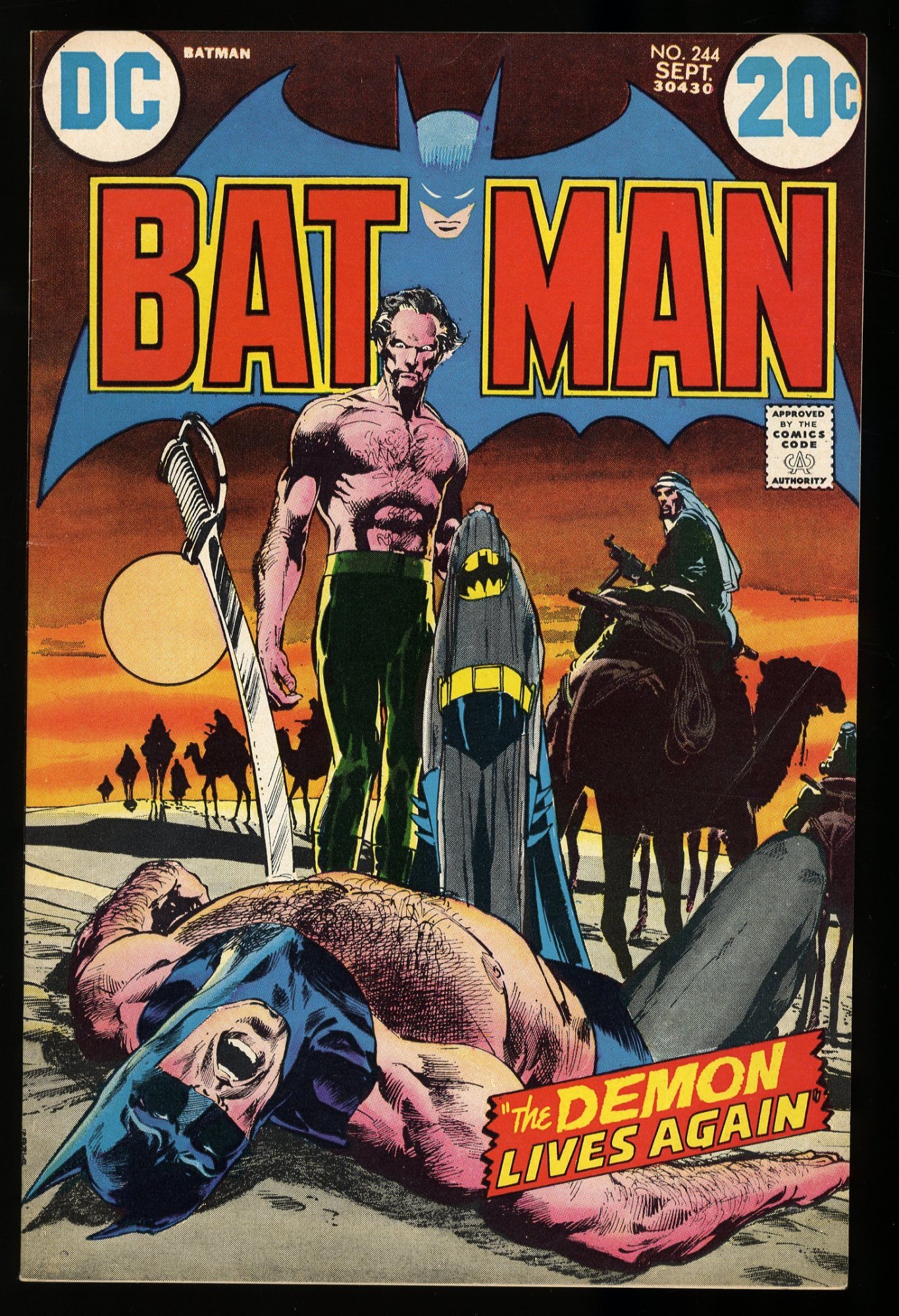Batman #244 FN+ 6.5 Classic Neal Adams Rha's Al Ghul Cover! | Comic ...