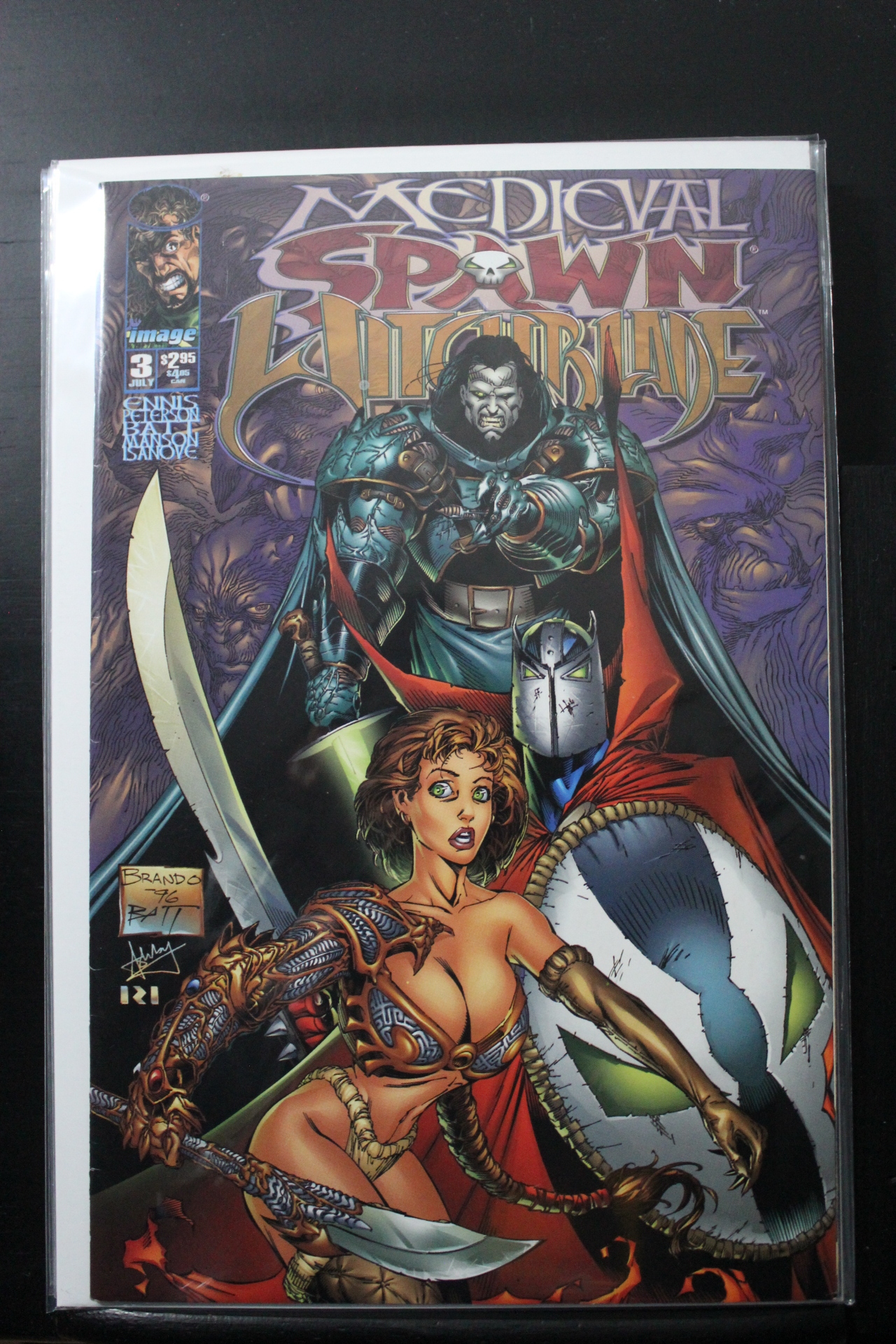 Medieval Spawn / Witchblade #3 Newsstand Edition (1996) | Comic Books - Modern Age, Image Comics ...