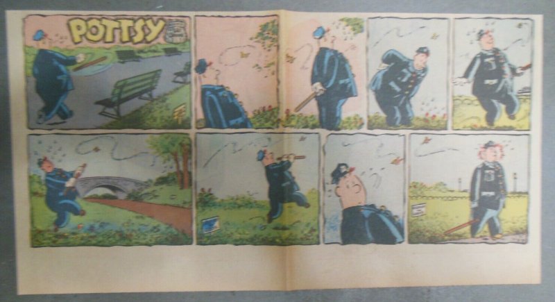(7) Potsy the Cop Sundays by Jay Irving from 1959 Size: 7.5 x 15 inches ...
