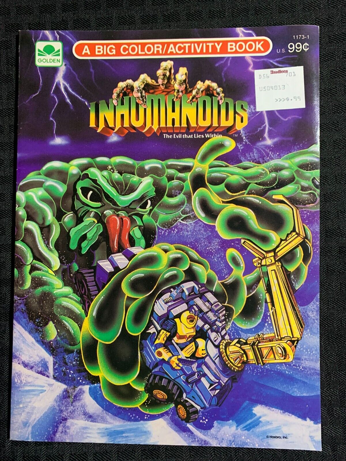 1986 INHUMANOIDS THE EVIL WITHIN Big Color Activity Book FN 6.0 Golden ...